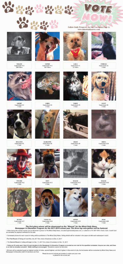 Vote in the Perfect Pet Contest 2017; proceeds go to Newspaper in ...